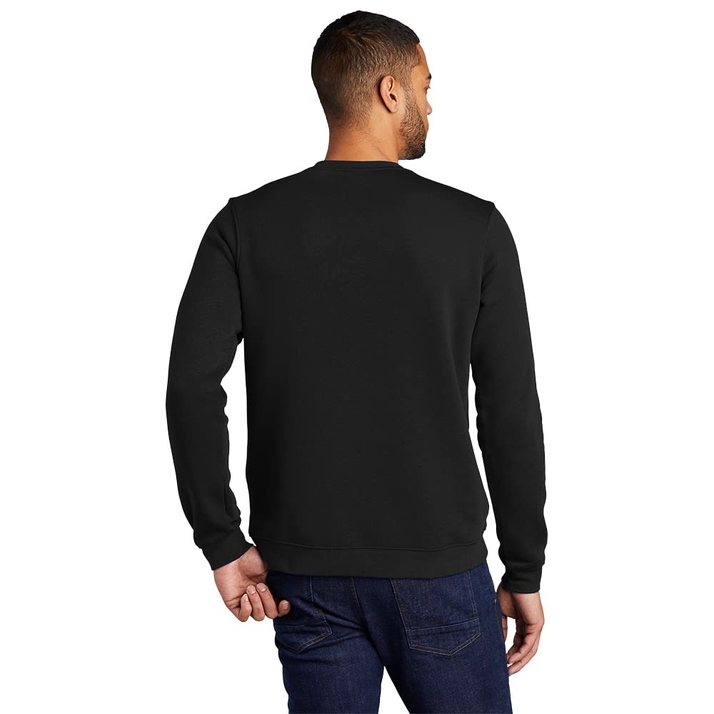 Nike Club Fleece Crew Men's Sweatshirt Crewneck (Black, Small)
