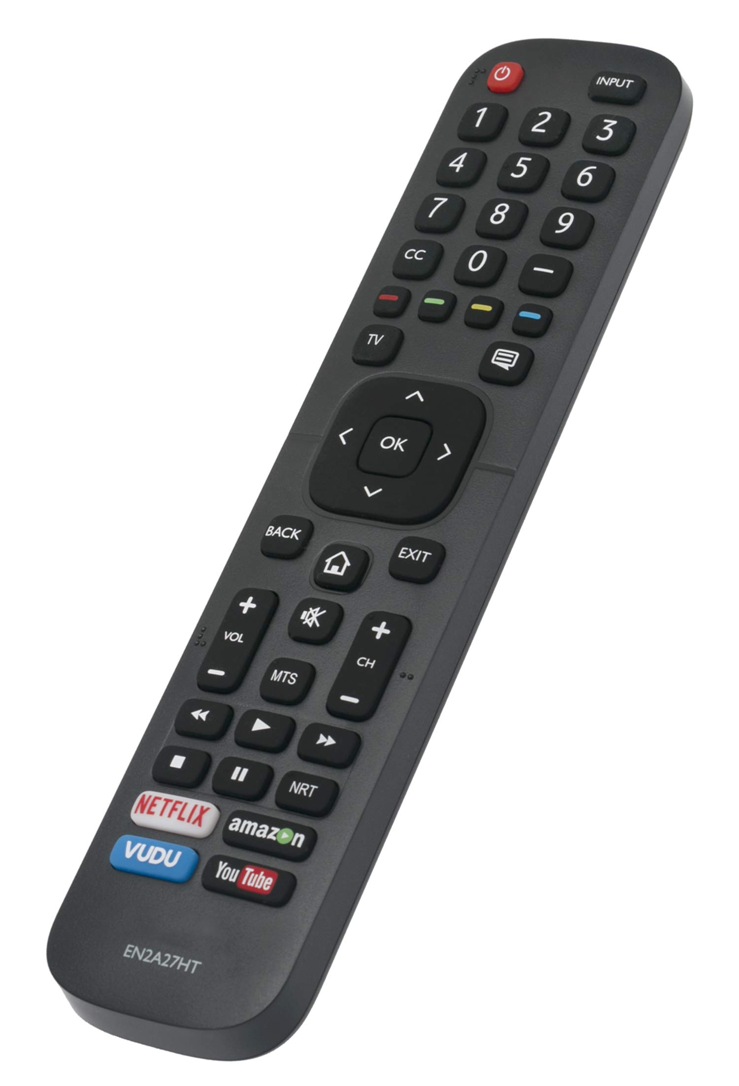 New EN2A27HT Replace Remote fit for HISENSE SMART TV 32H5D 39H5D 40H5D 43H5D 43H6D 50H5D 55H5D 50H6D 55H6D 60DU6070 65H6D 50DU6070 55DU6070 H5 series H6 series 4K UHD HDR Smart TV 2017 MODEL