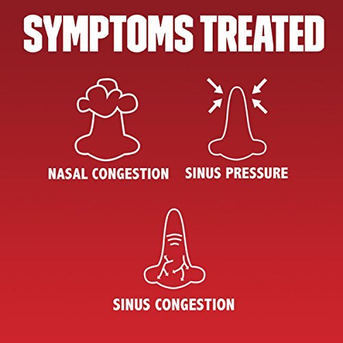 Mucinex Sinus-Max Full Force Nasal Decongestant Spray (0.75 oz) & Sinus-Max Severe Congestion & Pain Caplets (20 Count) Bundle- Maximum Strength Congestion Relief, 1 Ea