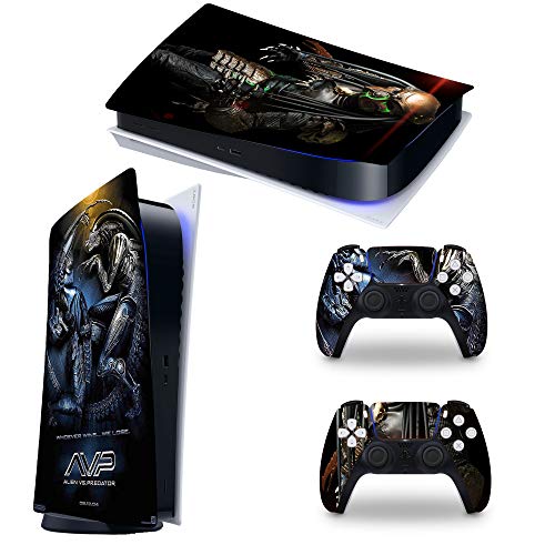Space War - PS5 Digital Edition Skin Console and 2 Controller, Vinyl Decal Sticker Full Cover Protective
