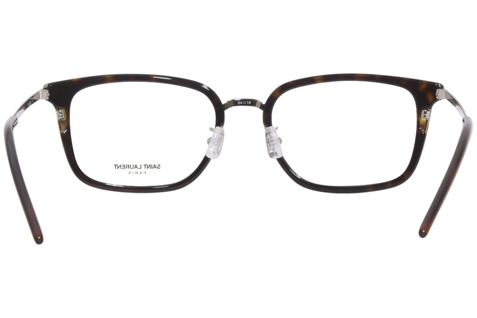 Saint Laurent SL452/F 002 Eyeglasses Frame Men's Black/Silver Full Rim 54mm