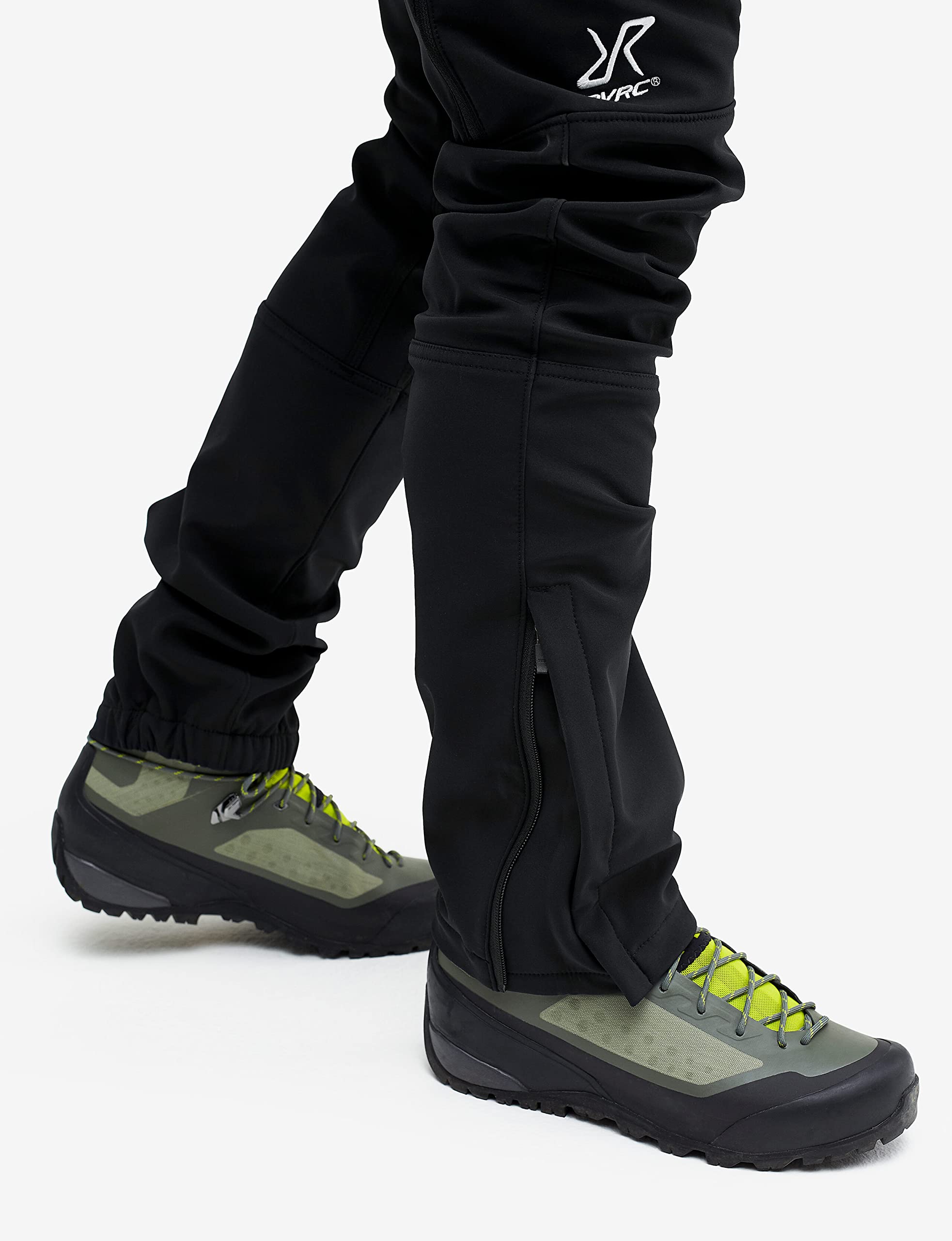 RevolutionRace Men’s Hiball Pants, Durable and Ventilated Pants for All Outdoor Activities, Black Edition, L