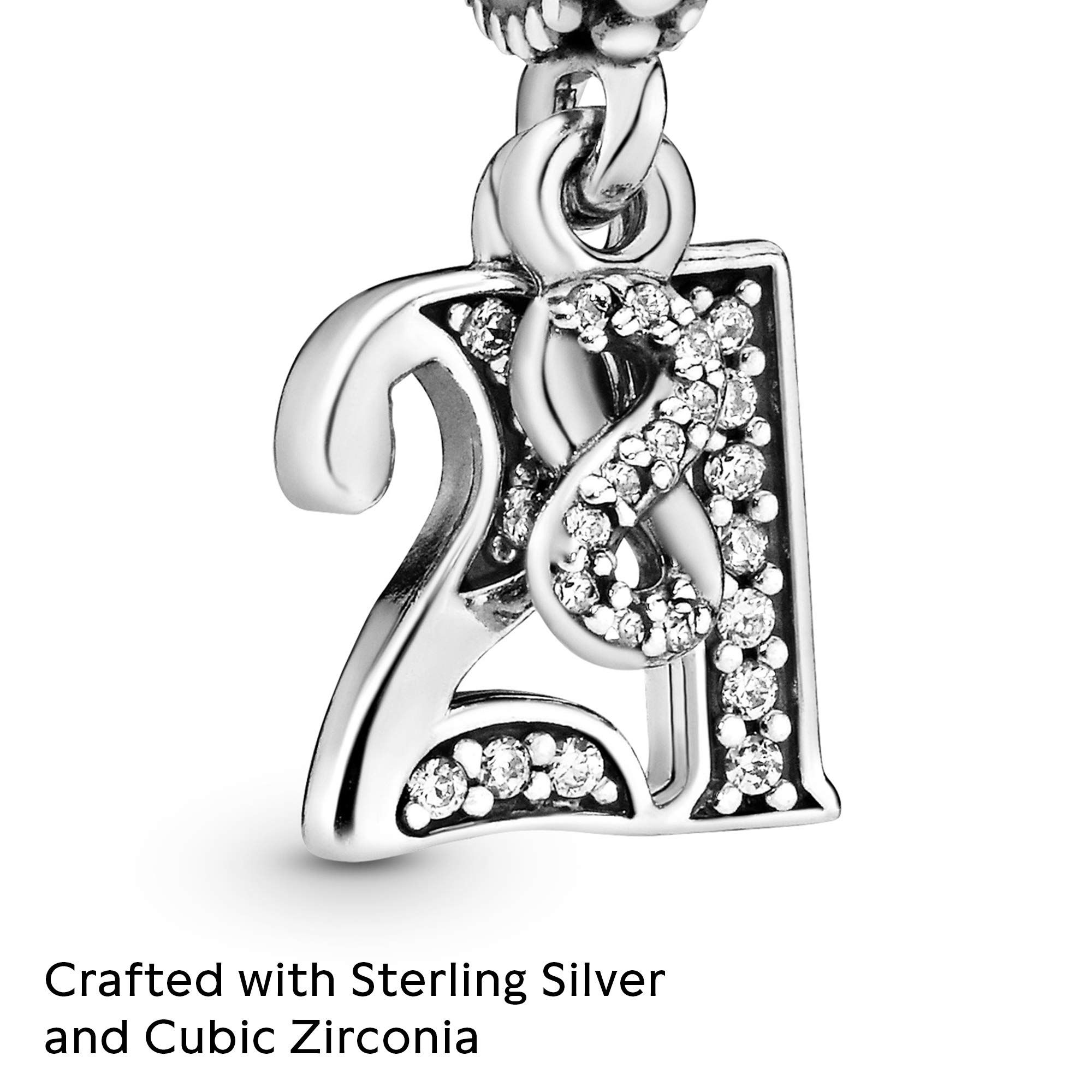 PANDORA 21 Years of Love, Clear CZ