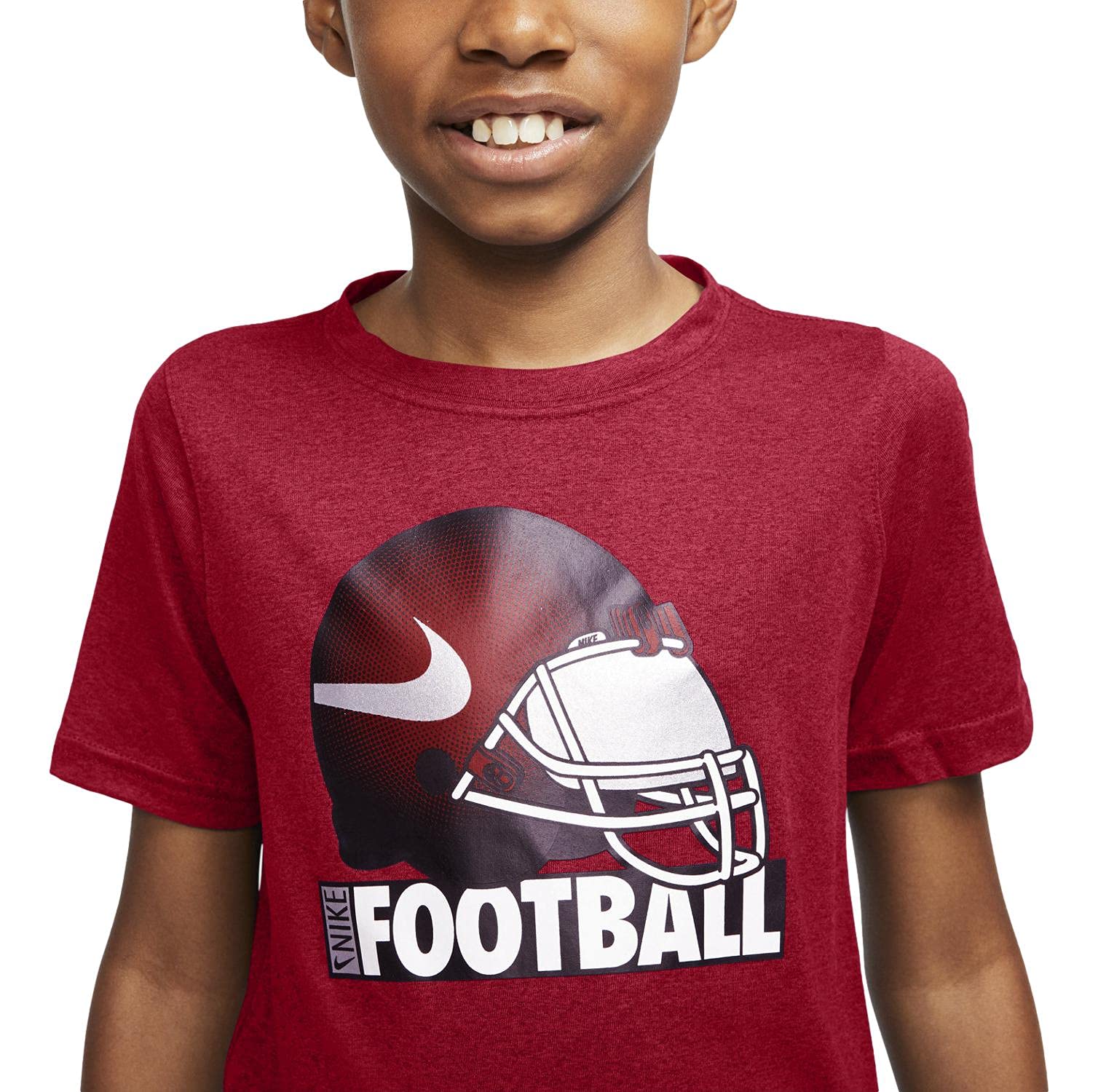 Nike Boy's Sportswear Graphic T Shirt (Gym Red/University Red, LG (14-16 Big Kids))