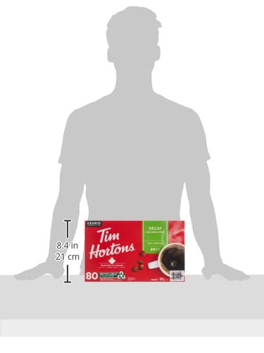 Tim Hortons Single-serve Decaf 80 K-Cup Pods, 840g/29.6oz {Imported from Canada}