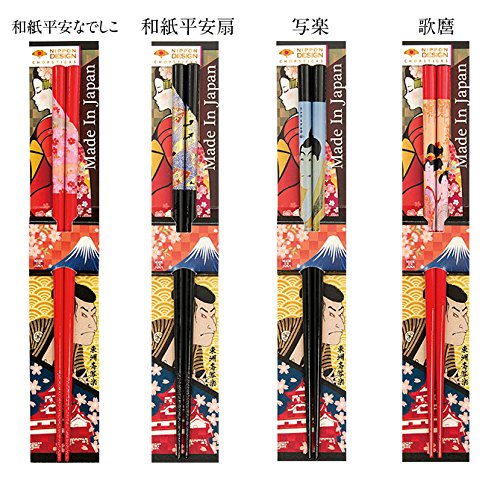 Tanaka Hashiten Japanese Nippon Design-Bashi Chopstick, 22.5cm, Utamaro
