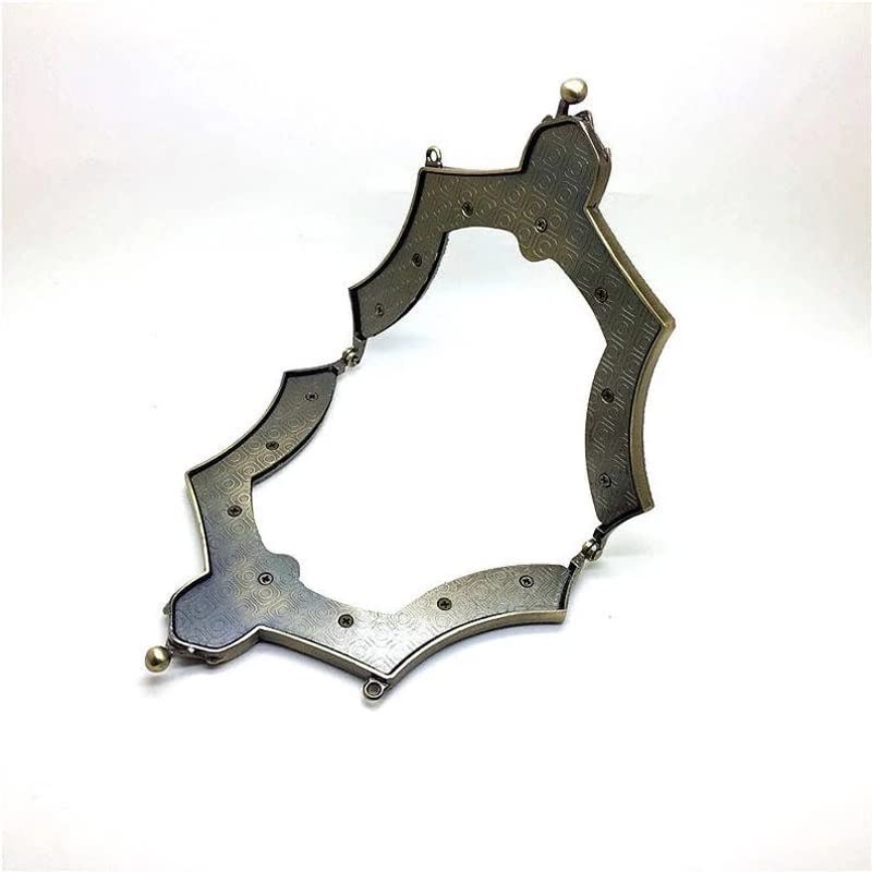 ZLXDP Brass Crystal on Surface with Screws Handmade Handbag Accessories Metal Purse Frame Handles