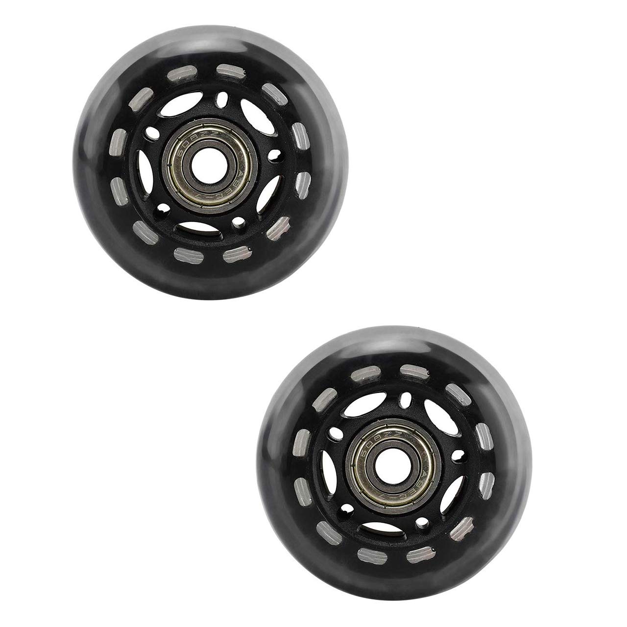 NEWCOMDIGI 64mm 8 Pack Inline Skate Wheels Skates, Skateboards Scooters Inline Roller Skating Inline Skate Parts Wheels Replacement Wheels with Bearings
