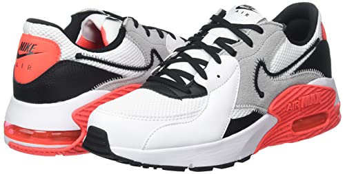 Nike Downshifter 11, Men's Sneakers, White Black Bright Crimson Lt Smoke Grey, 11.5 US