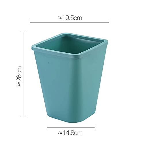 MYRRHE Cans, Trash can Kitchen Toilet Bathroom Large Office Living Room Trash can Press Circle Paper Basket (Color : Green, Size : Medium)