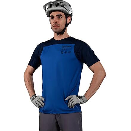 Troy Lee Designs Cycling MTB Bicycle Mountain Bike Jersey Shirt for Men, Skyline SS (Heather Slate, Small)