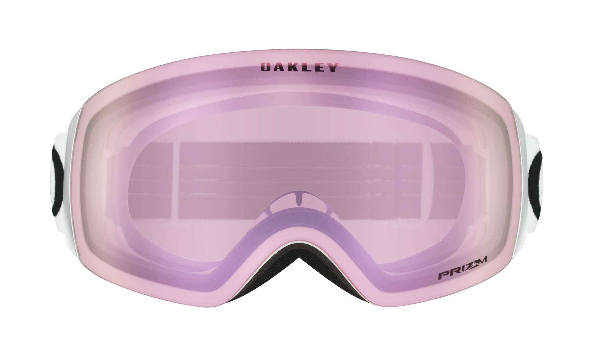 Oakley Flight Deck XM Snow Goggle (Matte White Frame/Prizm HI Pink Iridium Lens) with Lens Cleaning Kit