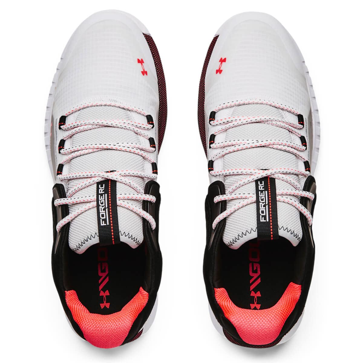 Under Armour Men's UA HOVR Forge RC Spikeless Golf Shoes - White/Black/Beta - 10