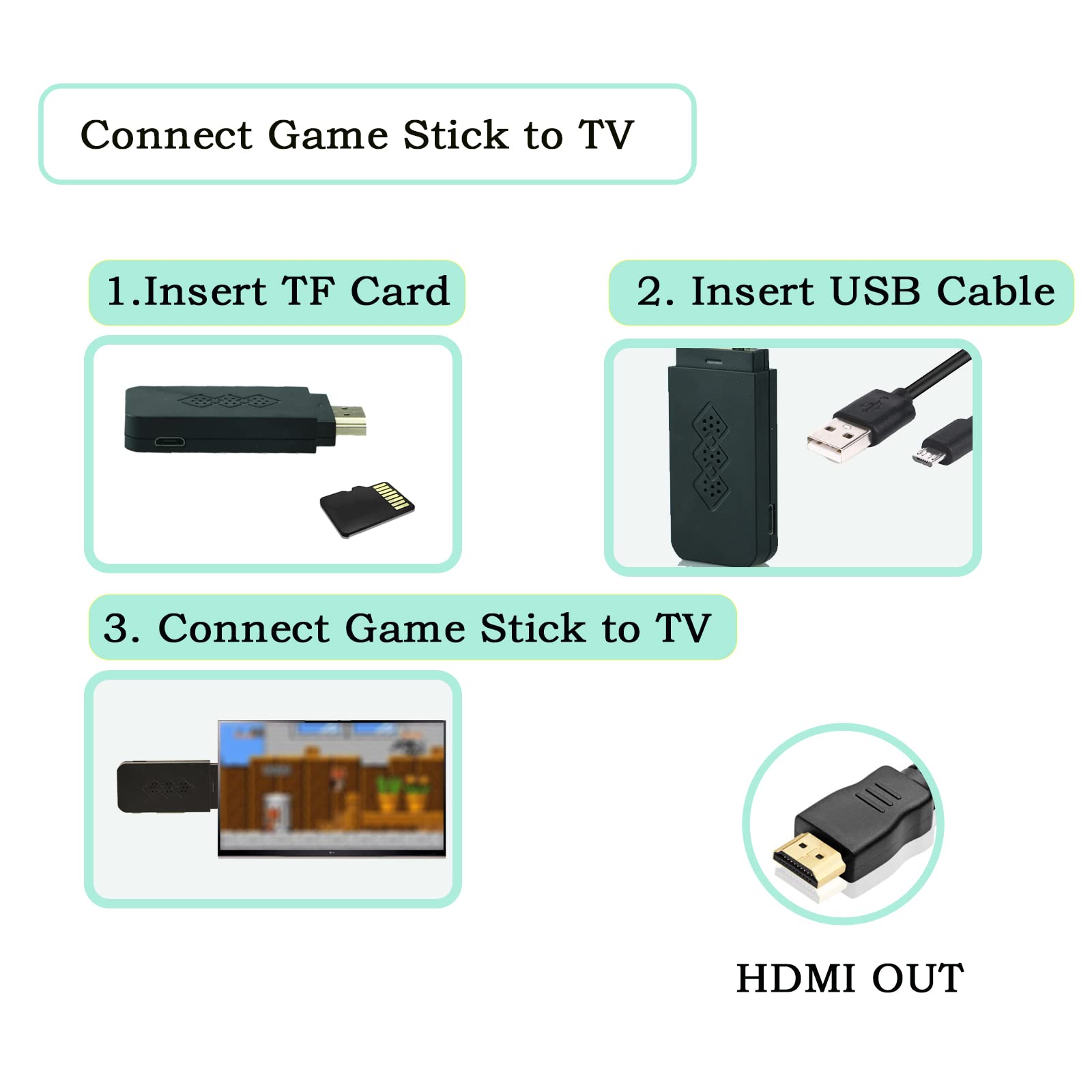 Nikodocr Retro Game Console with 1500 Classic Video Games, Plug and Play Video Game Console, HDMI HD Output for TV with Dual Controllers Gift Choice for Children Adults