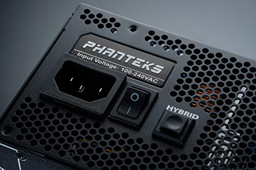 Phanteks (PH-P550G_US01) AMP Series 550W 80PLUS Gold, ATX Power Supply, Fully Modular, Hybrid Mode, Silent Fan, Revolt PRO Link Certified