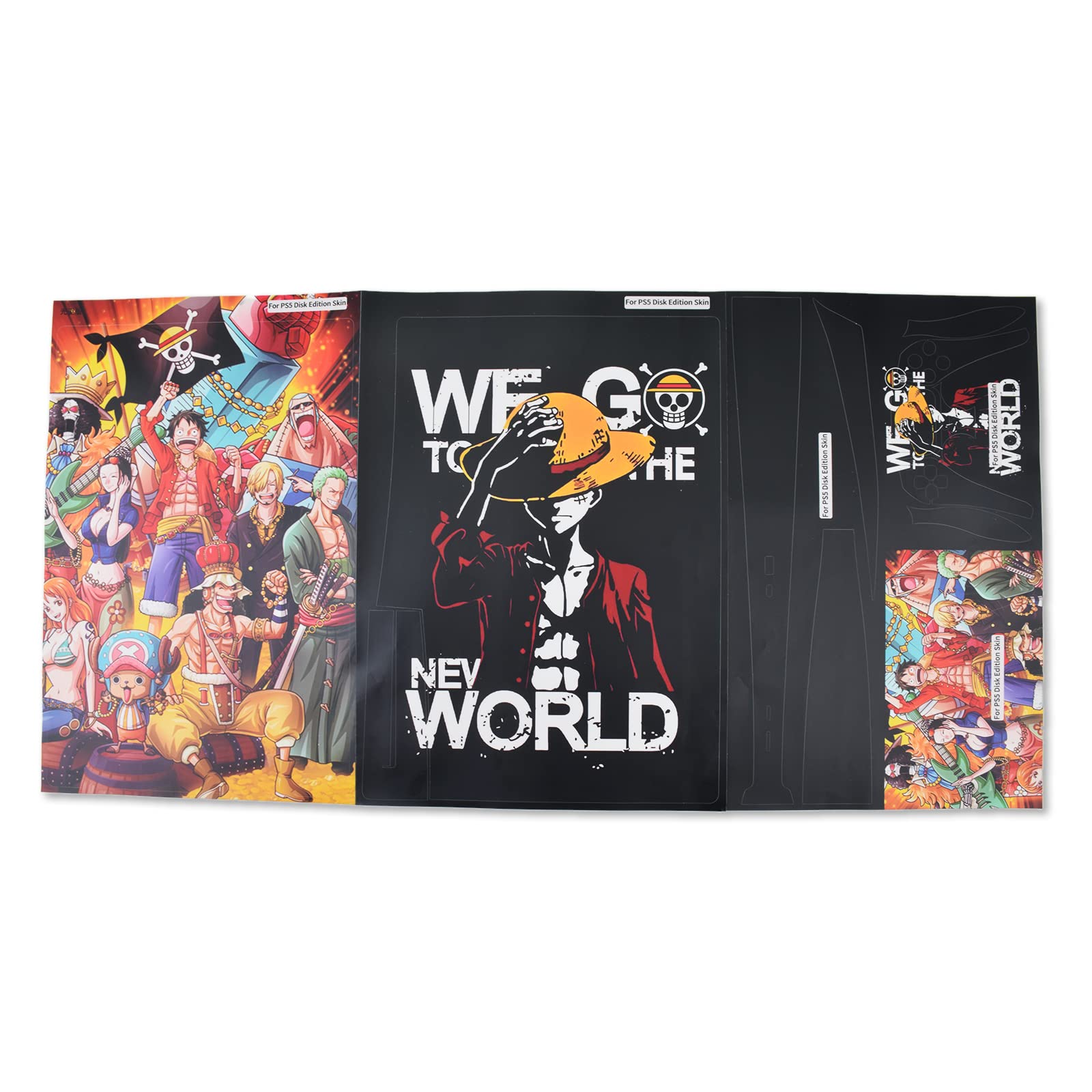 ZOA PS5 Disc Version Anime Skin for Console and Controllers Vinyl Cover Skins Wraps, Compatible with Playstation 5 (Disc Version)