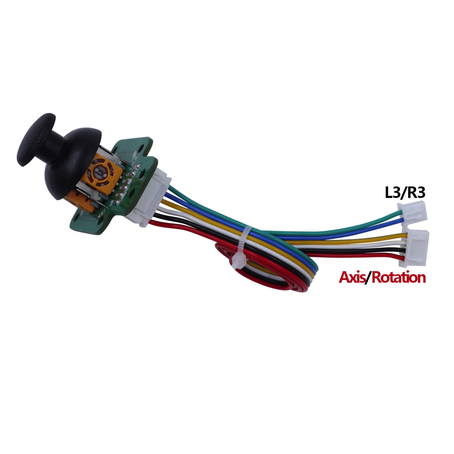 SJ@JX Arcade Game Controller USB Encoder Board Gamepad LED Microswitch Button Analog Joystick Flying Stick for Nintendo Switch PC PS3 Retropie Raspberry Pi