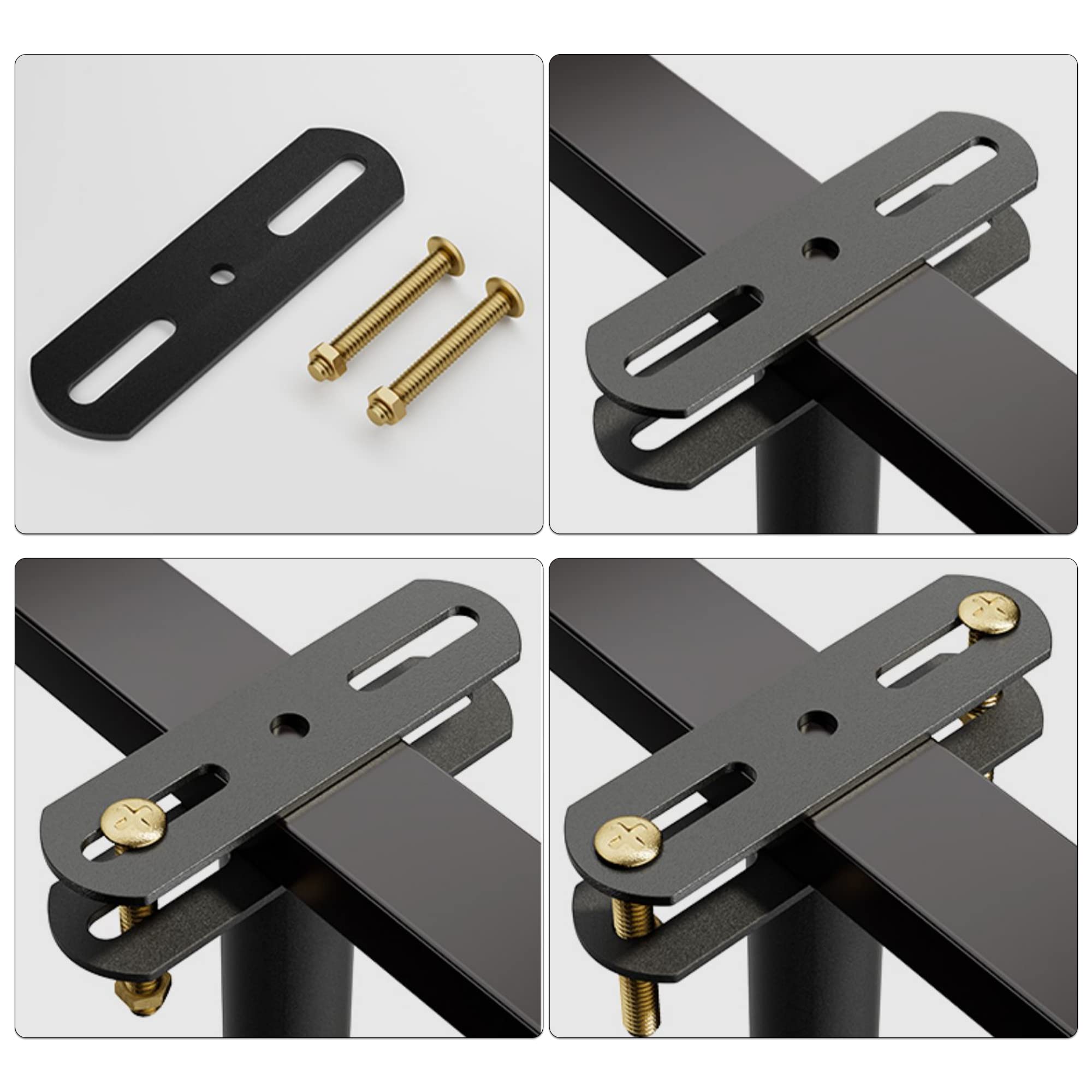 SILATU Adjustable Bed Frame Support Legs - 7.08”-13” Height Center Support Leg for Bed Frame, Bed Center Slat Heavy Support Leg for Bed, Furniture, Couch, Cabinet, Dresser, 2 PCS