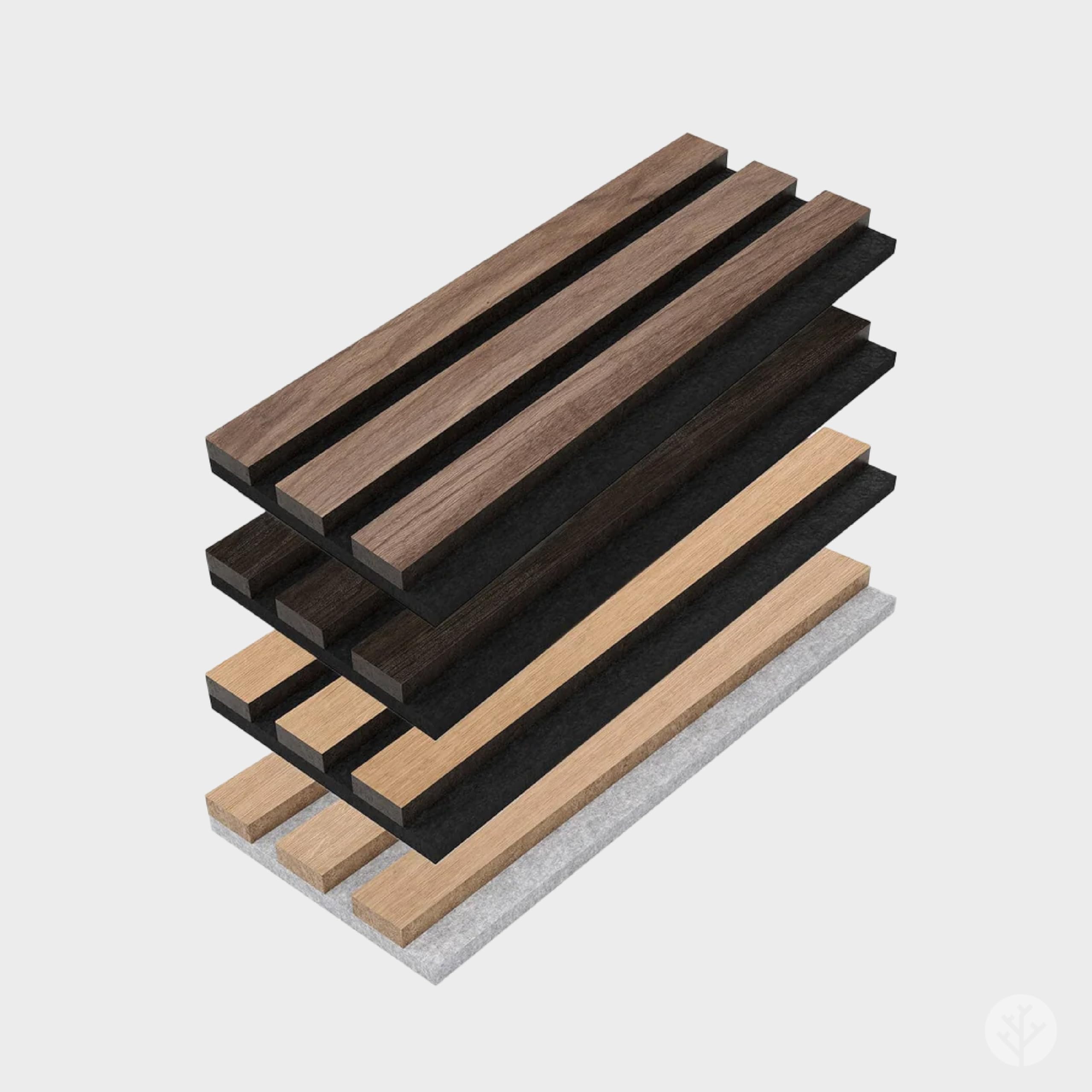 WVH Slatpanel Acoustic Wood Wall Panels - Soundproof Slatted Wood Panels for Wall and Ceiling (β6 x 4" x 0.78") - 3D Textured Panel for Interior Wall Decor for Homes, Offices, Studios
