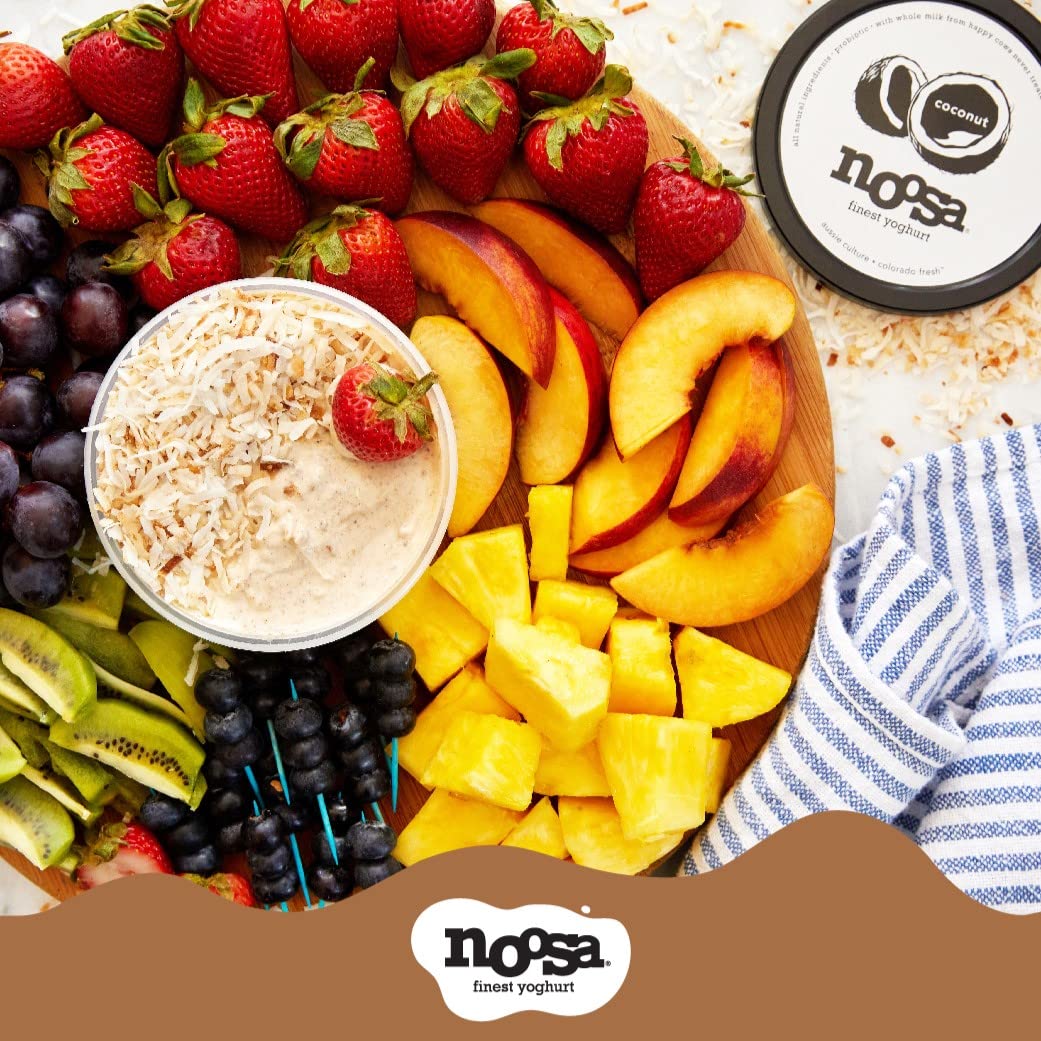 noosa Yoghurt, Coconut, 8 oz, Probiotic, Whole Milk Yogurt, Real Coconut, No Artificial Ingredients, Gluten Free