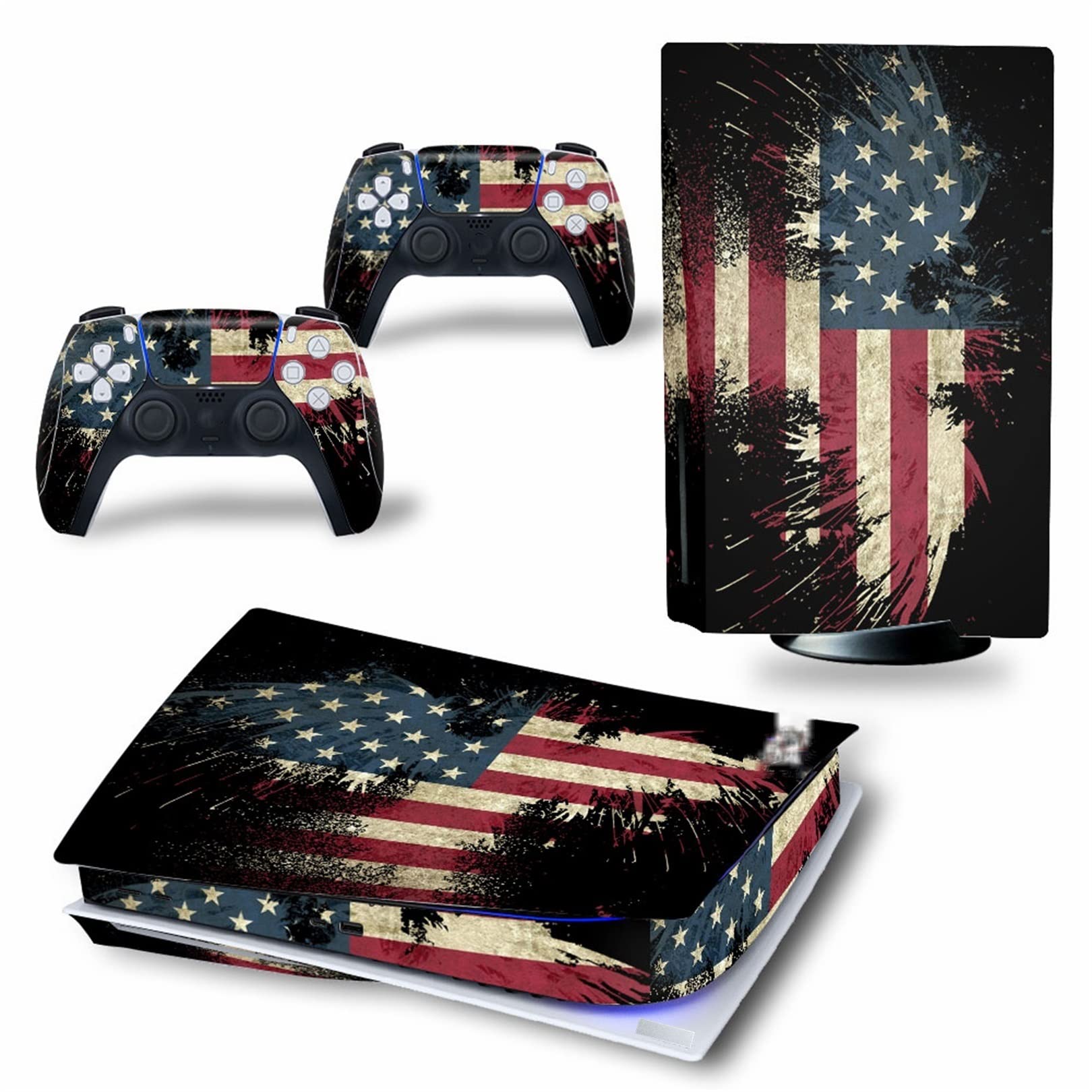 Top factory BUCEN for PS5 Skin Disc Edition & Digital Edition Console and Controller Vinyl Cover Skins Wraps Scratch Resistant, Compatible 31445 Anti Scratch (Size : Disc Version)