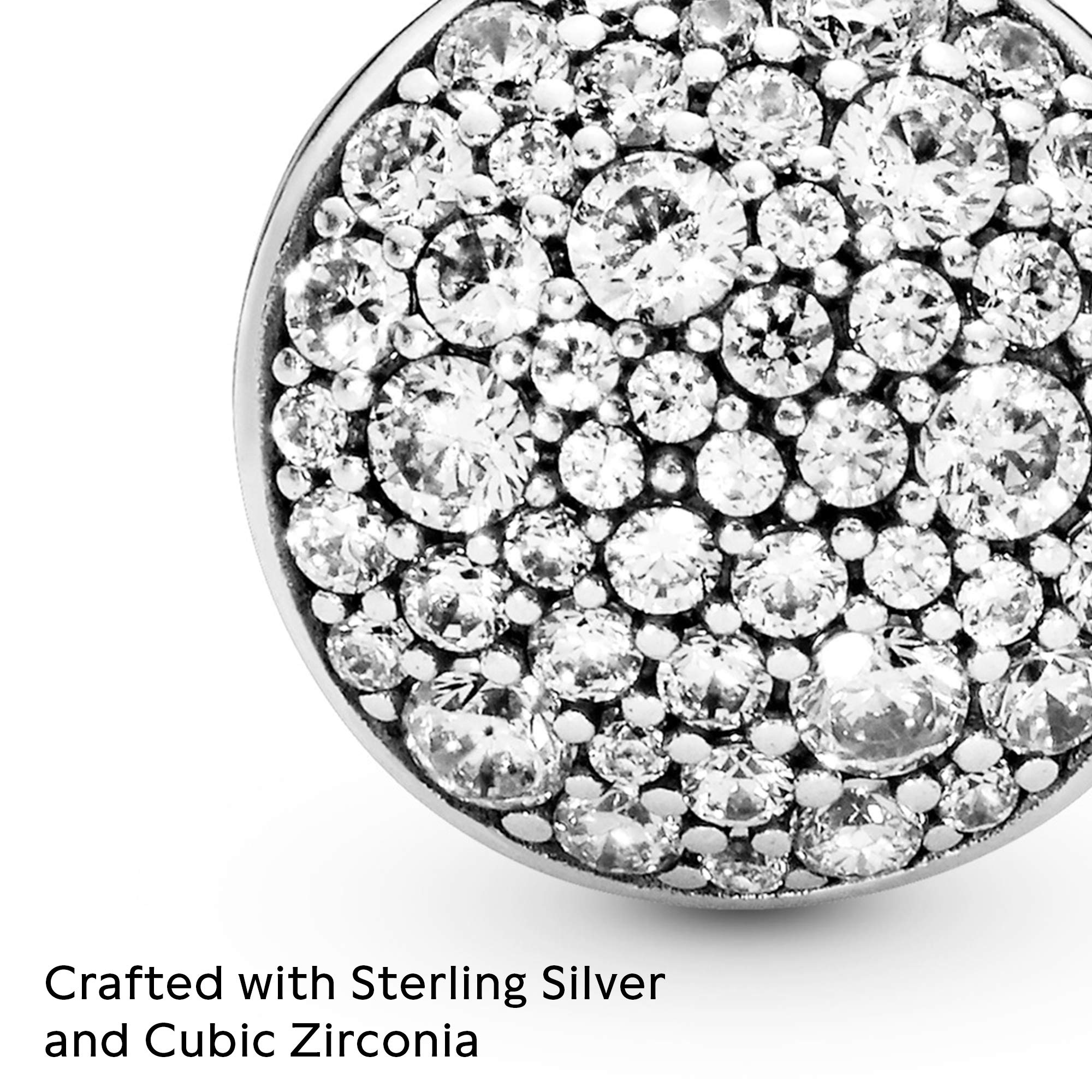 Pandora Jewelry Pave Sphere Cubic Zirconia Charm in Sterling Silver