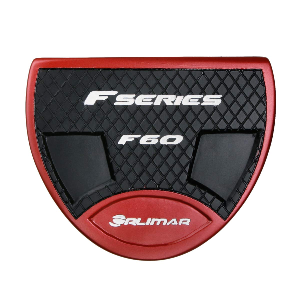 Orlimar Golf F60 Putter for Men Right Handed, Red/Black 35” Mallet Putter with Oversize Putter Grip