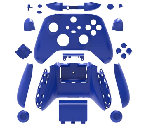 ZOAONWKS replacement accessories Repair Part Replacement Faceplate Shell Cover Replacement Bumpers for Xbox Series X/S controller protective case(blue)