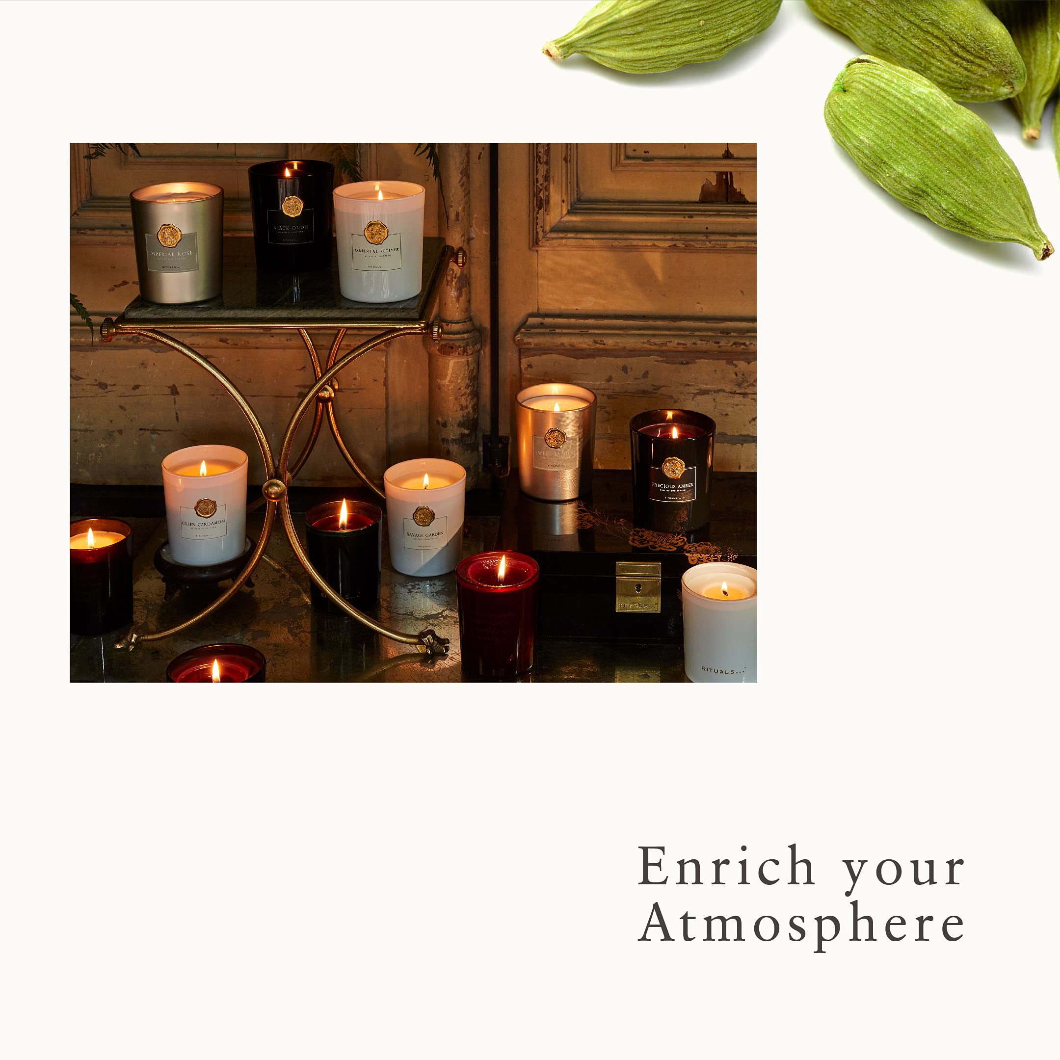 RITUALS Green Cardamom Luxury Home Decor Scented Candle - 12.6 Oz
