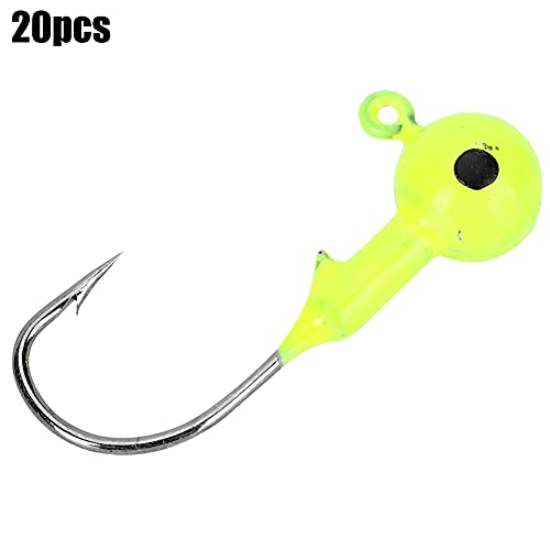 Yeuipea Fish Hook Set, 20PCS Compact Professional High Strength Corrosion Resistance Fish Hook Outdoor Fishing Tool Accessory