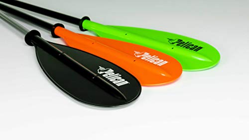 Pelican - 2-Piece Heavy-Duty Aluminum Kayak Paddle - Extra Tough & Lightweight - for Kayaks or Inflatable (Black, 89 in)