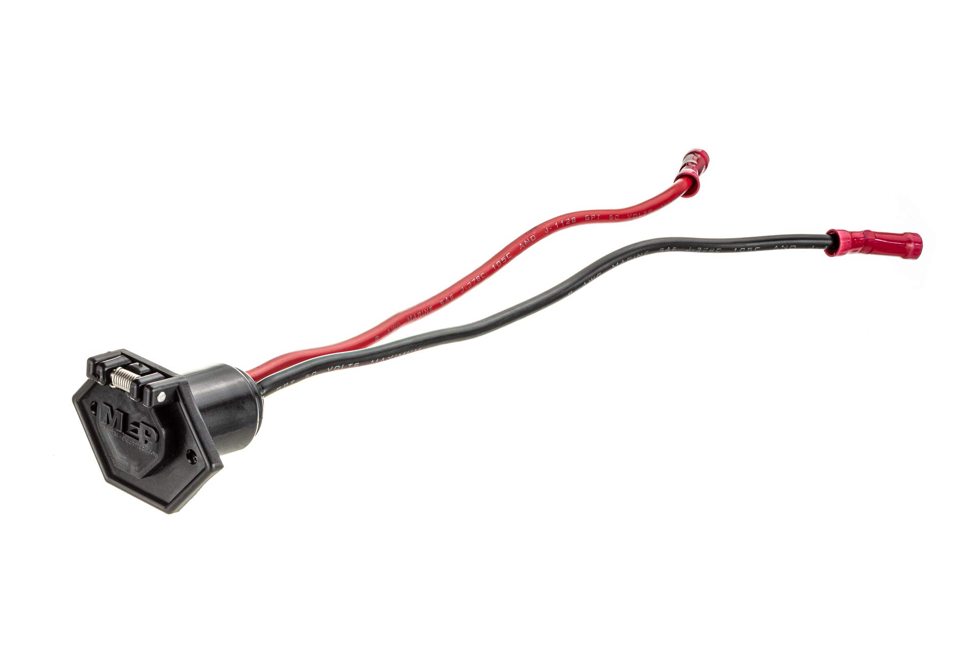 MotorGuide 8M4000954 Trolling Motor Power Receptacle, 2-Prong 12V, 24V or 36V Trolling Motors, for Bow-Panel Installation