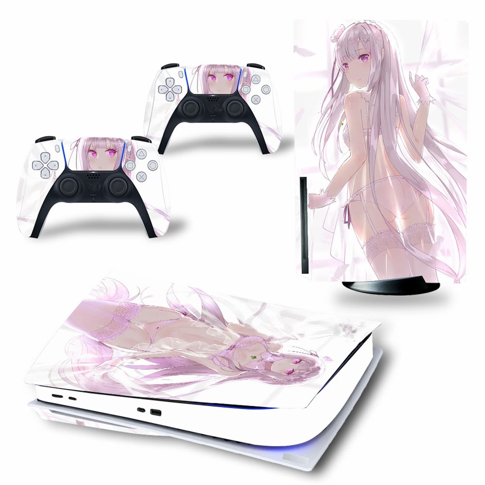 Top factory BUCEN for PS5 Skin Disc Edition & Digital Edition Console and Controller Vinyl Cover Skins Wraps Scratch Resistant, Compatible 66031 Anti Scratch (Size : Digital Edition)