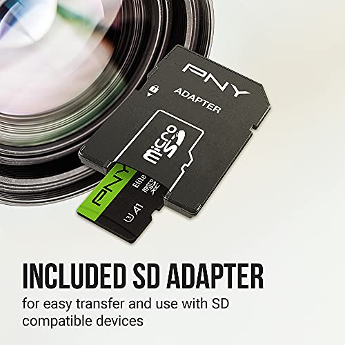 PNY 128GB Elite-X Class 10 U3 V30 microSDXC Flash Memory Card 3-Pack - 100MB/s, Class 10, U3, V30, A1, 4K UHD, Full HD, UHS-I, microSD