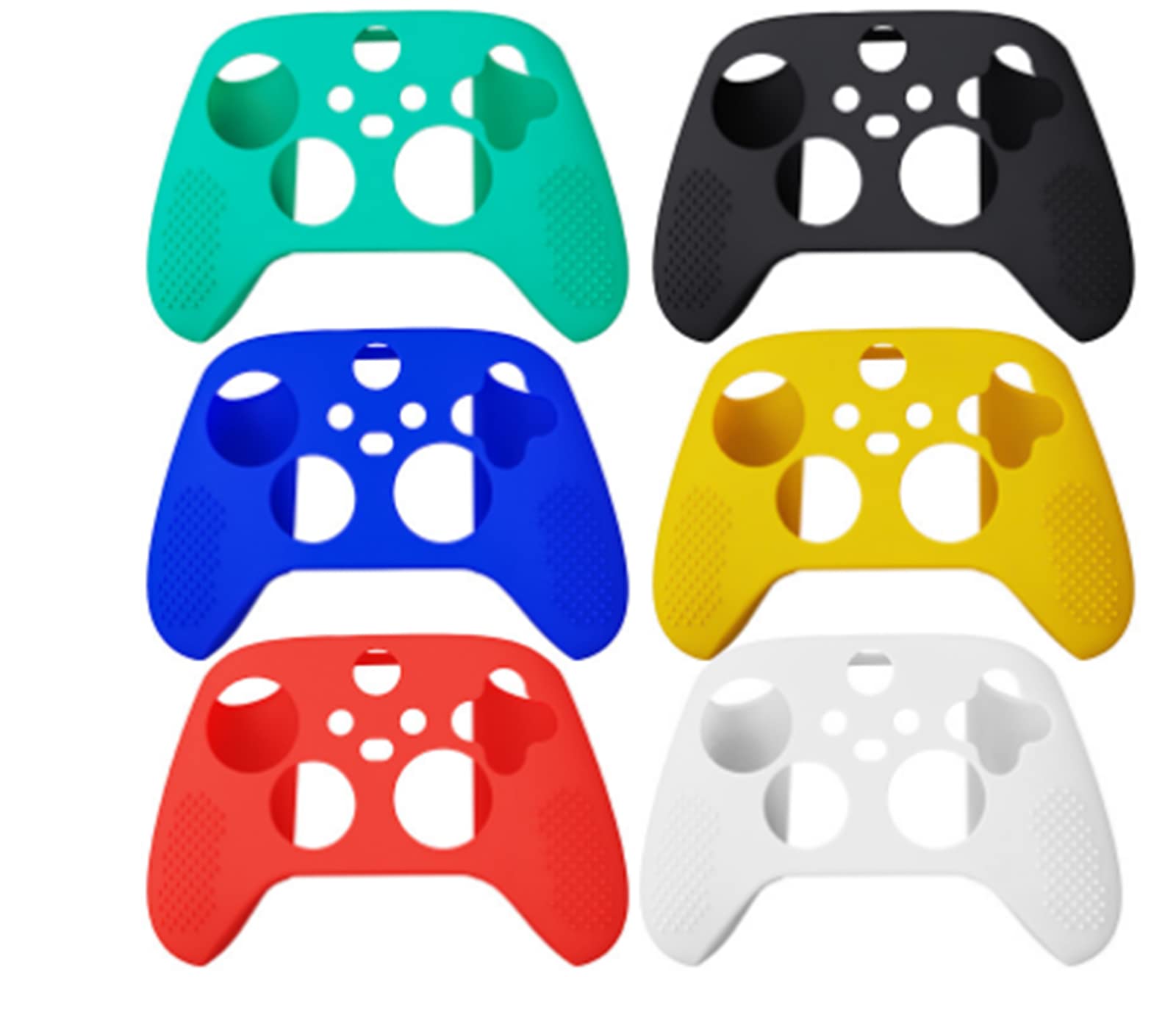 ZOAONWKS Silicone Cover Skin case for Xbox Series X Series S Controller, Soft Case Protector for Xbox Series X Series S Controller (white)