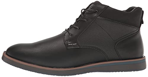 Nunn Bush Men's DC Circuit Plain Toe Chukka Boot with Memory Foam, Black, 13 Wide