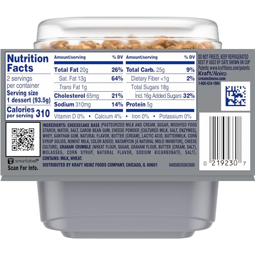 Philadelphia Original Cheesecake Crumbles (2 ct Pack, 3.25 oz Cups)