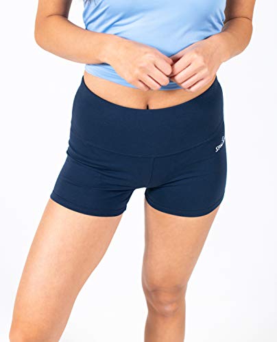 Spalding Women's Active 3 Inch Volleyball Short, Regular and Plus Size Navy Blazer
