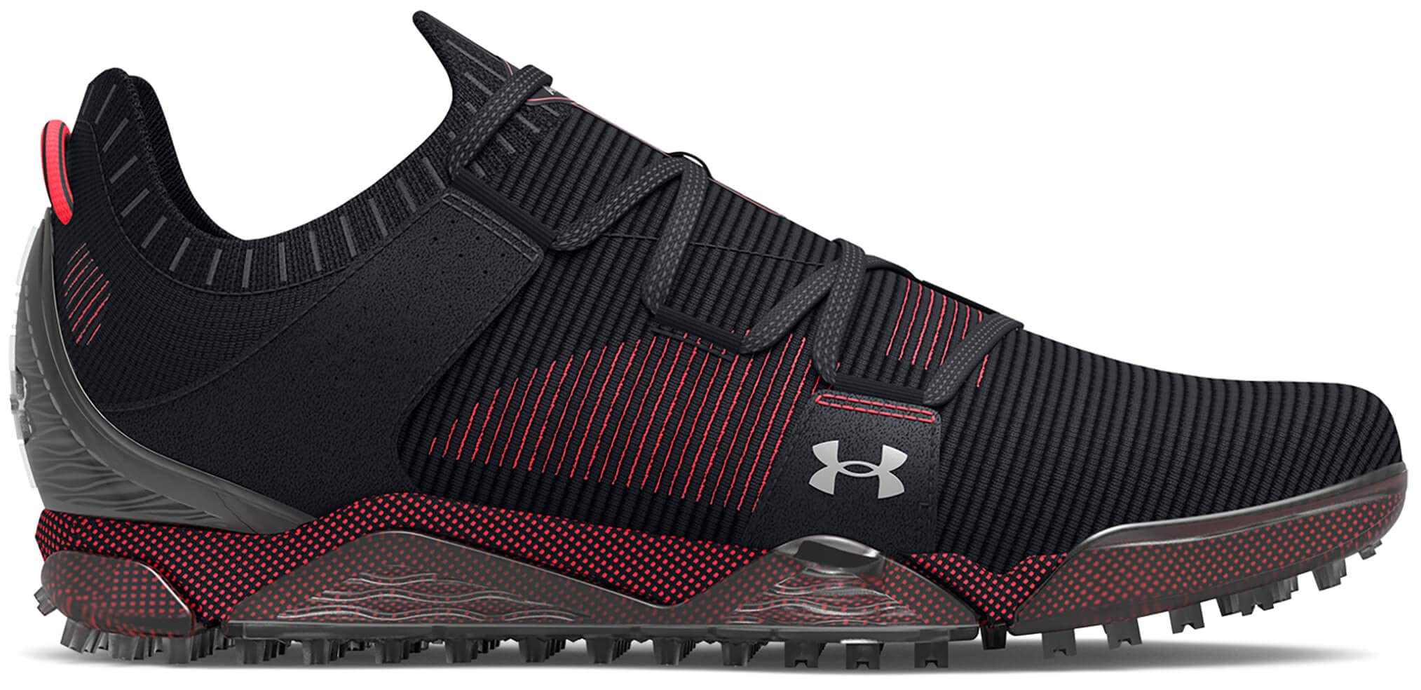 Under Armour Men's UA HOVR Tour Spikeless Golf Shoes - 3025069-001 - Black/Beta/Metallic Silver - 9
