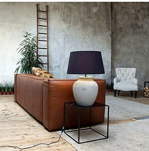 Saladplates-LXM End Tables Table,End Table,Bedside Sofa Side Table with Metal Frame,Coffee Snack Table for Home,Office,Bedroom,Living Room,Balcony[Black]