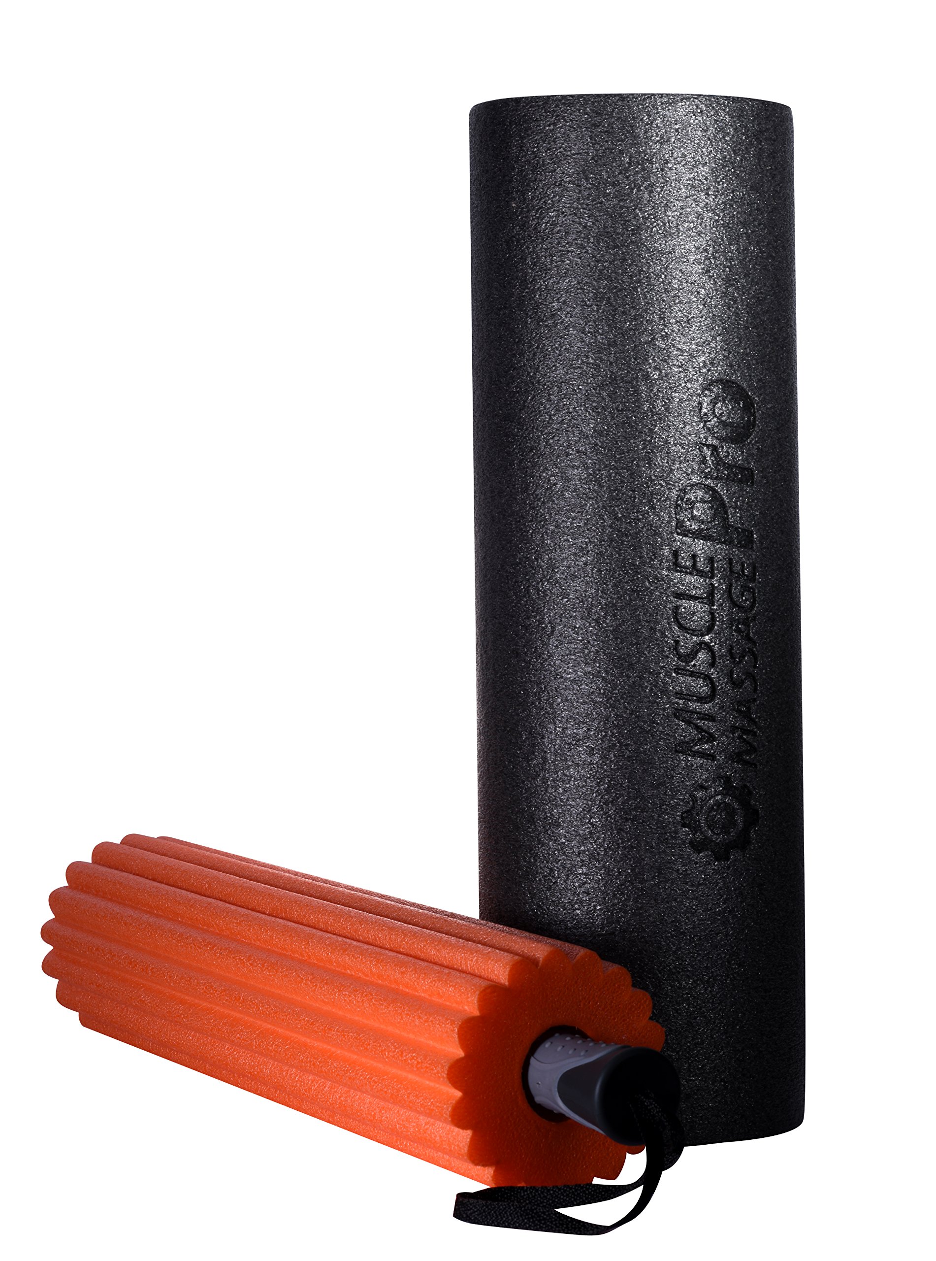Muscle Massage Pro 3-in-1 Foam Roller Massage Stick + 2 Muscle Foam Rollers in One Product