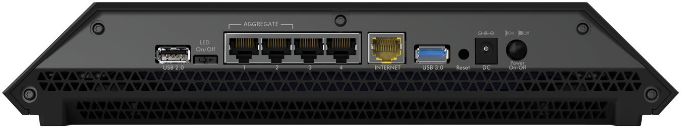 NETGEAR Nighthawk X6S AC4000 Tri-Band Wi-Fi 5 Router - Black (Renewed)