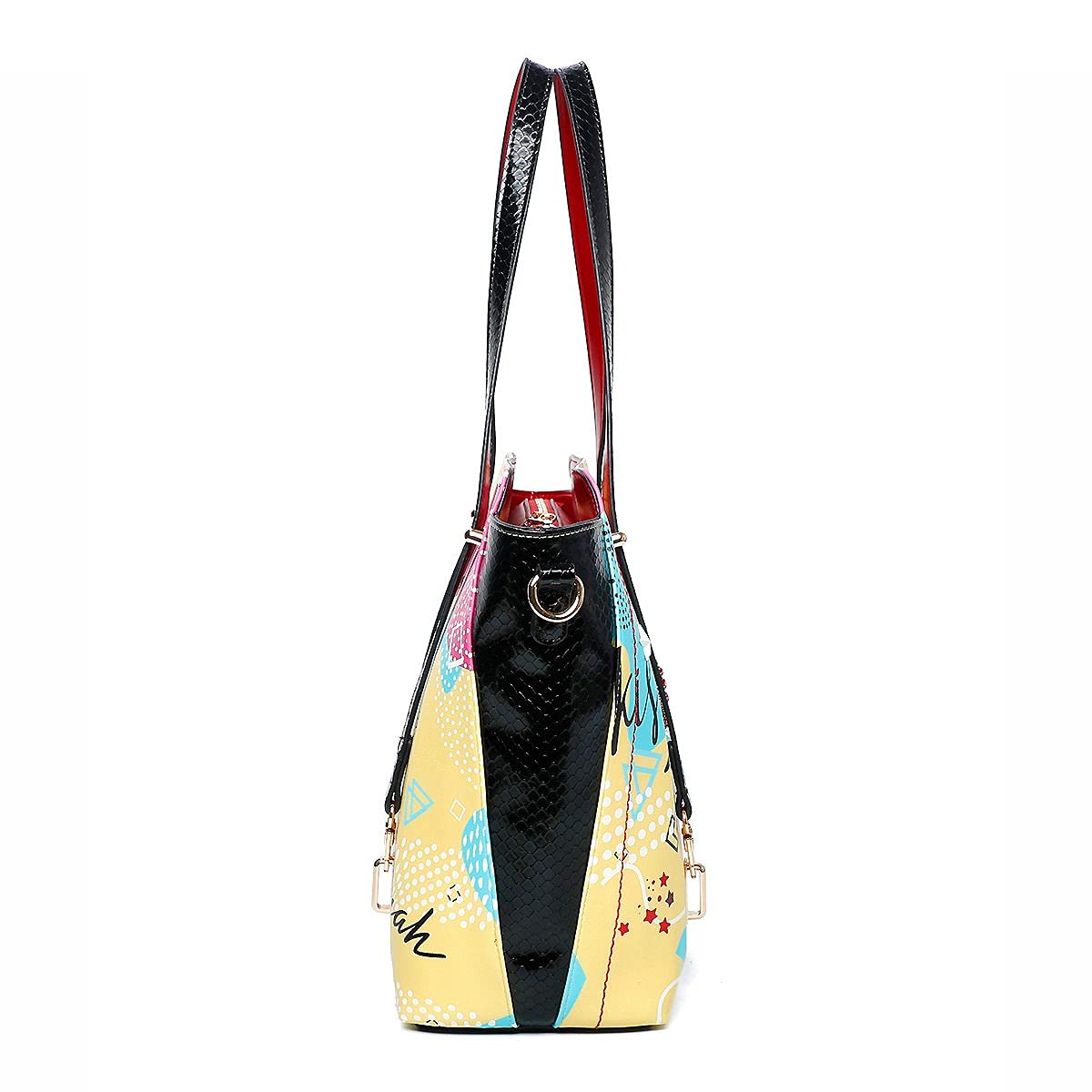 Nicole Lee XOXO KISSES FASHION SHOPPER BAG