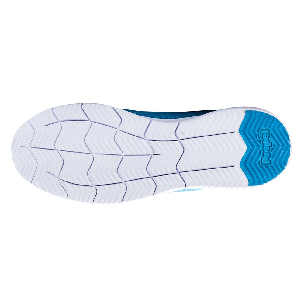 Propet Women's TravelFit Hi Shoe, Pacific/Silver, 6 2E US