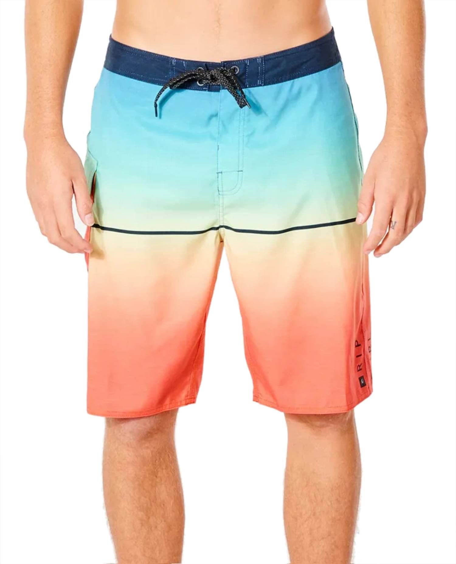 Rip Curl Dawn Patrol 21" Boardshorts for Men - Ripsuede Fabric - Pure Polyester - Engineered Sublimation Print Coral 36 One Size
