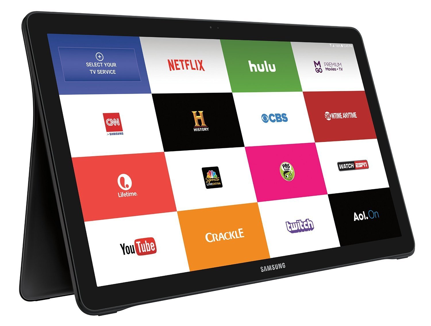 Samsung Galaxy View 64GB Wi-Fi (+ 4G LTE on AT&T) Unlocked Android 18.4in Large-Display Tablet Computer, Black (Business Packaging / Brown Box) (Renewed)