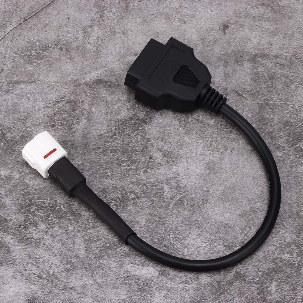 Obd2 Diagnostic Cable, 4 Pin to Obd2 Diagnostic Adapter Connector Motorcycle Scanner Diagnostic Cable fit for Yamaha Popular