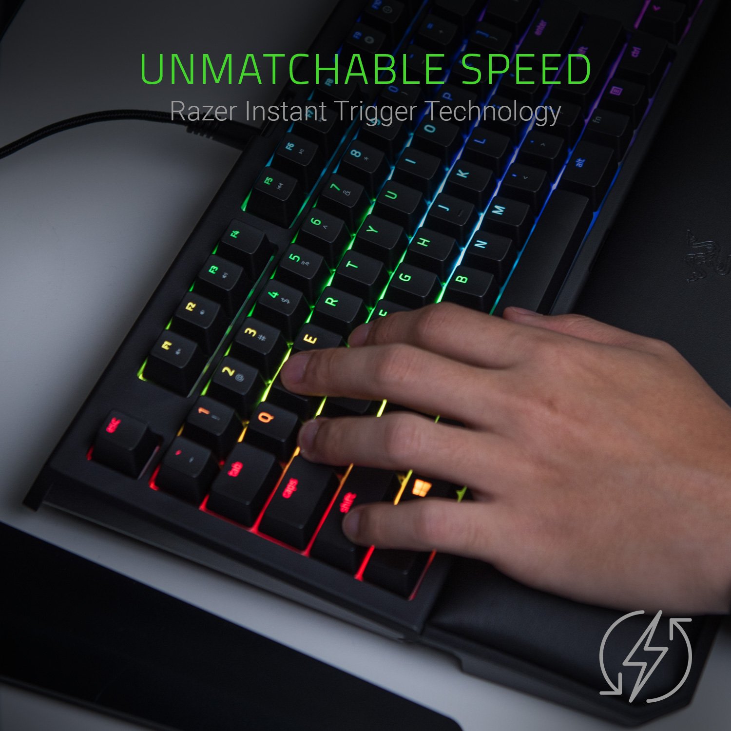Razer BlackWidow TE Chroma v2 Mechanical Gaming Keyboard: Yellow Key Switches - Linear & Silent - Chroma RGB Lighting - Magnetic Wrist Rest - Programmable Macro Functionality - Matte Black (Renewed)