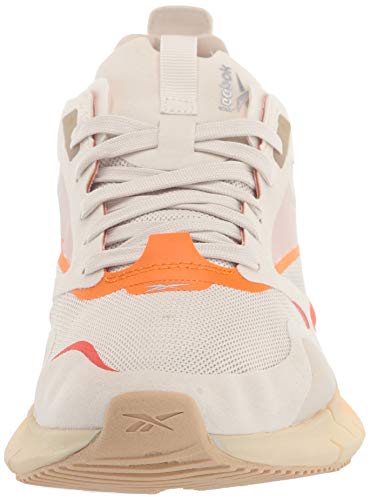Reebok Women's Zig Kinetica Horizon Cross Trainer, Alabaster/Utility Beige/Carotene, 9