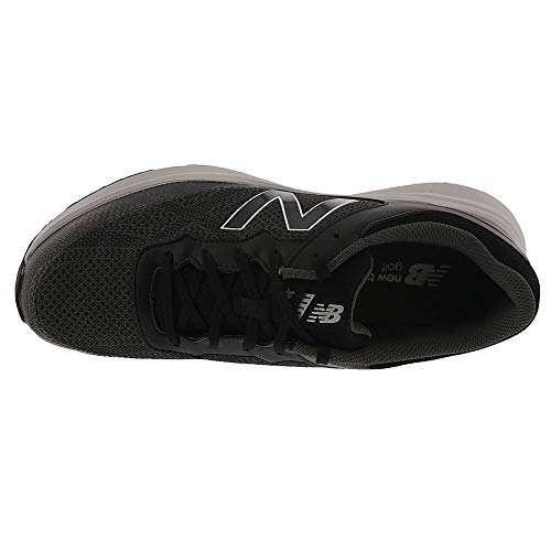 New Balance Men's Breeze Breathable Spikeless Comfort Golf Shoe, Black/Grey, 11D D US